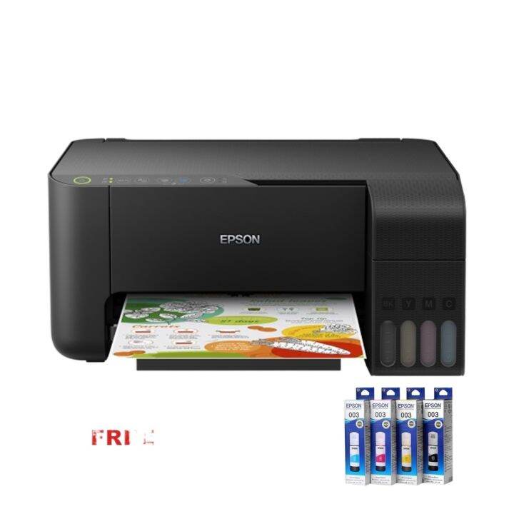 (TOP SELLER) Epson EcoTank L3210 (before L3110) All-in-One Ink Tank Printer with 1 set of ink ...