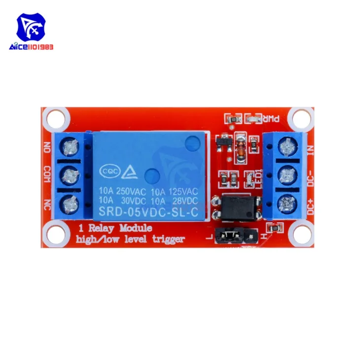 diymore 1 Channel 5V / 9V / 12V / 24V Relay Module with Optocoupler ...