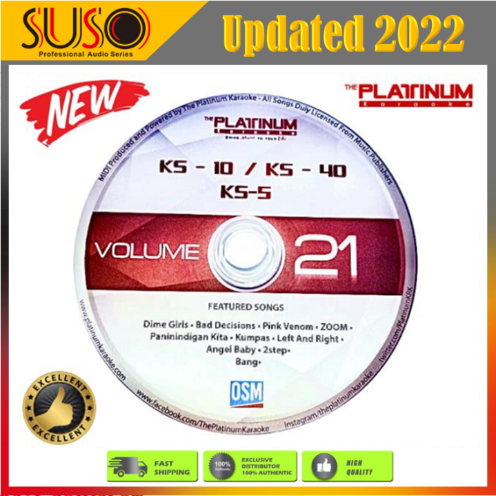 platinum original CD ks10 /kbox2 /junior2/ks40 volume 21 Updated 2022 | Lazada PH