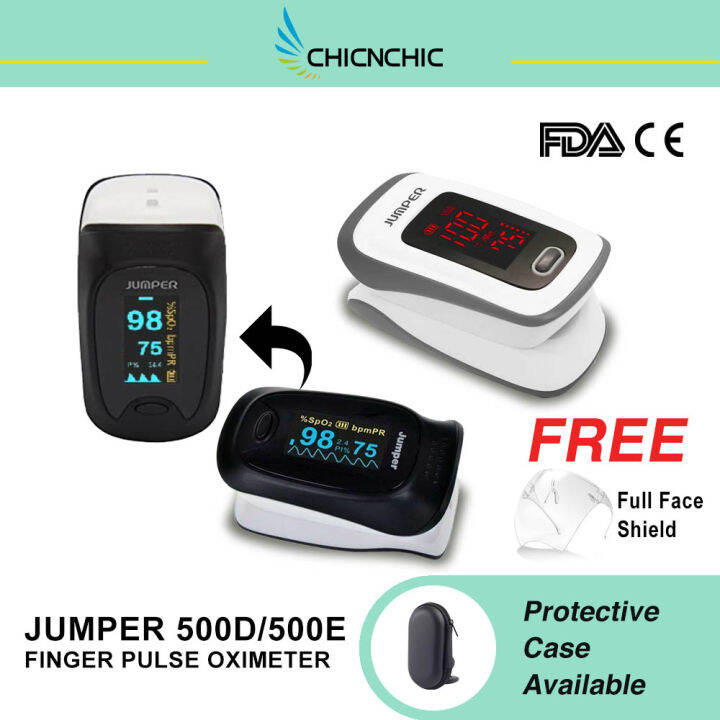 JUMPER Oximeter 500E LED / 500D OLED Oxygen Saturation Monitor SPO2 ...