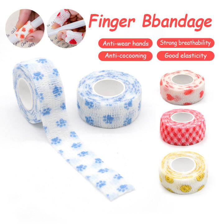 Student Writing Bandage Self Adhesive Elastic Finger Bandage Tape Cute ...