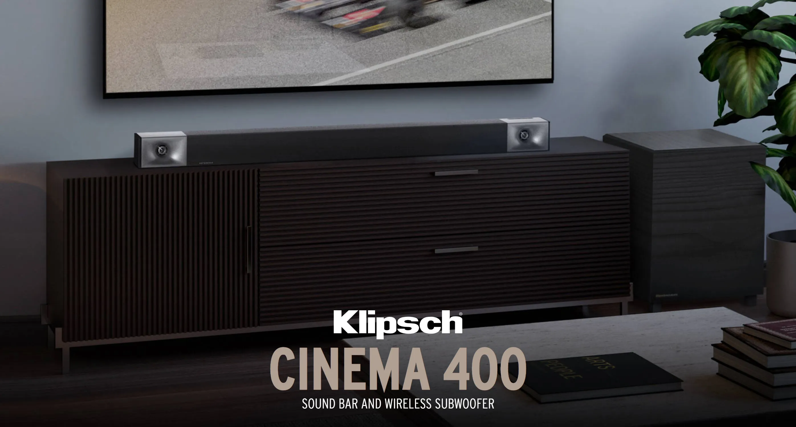 KLIPSCH : CINEMA 400 SOUNDBAR + WIRELESS SUBWOOFER รับประกัน 1 ปี ศูนย์ ...