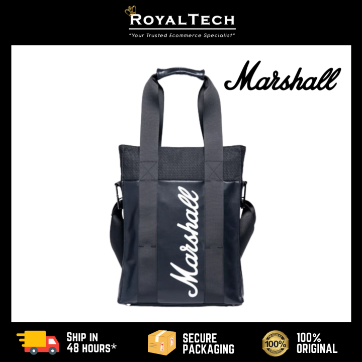 MARSHALL UPTOWN Tote Bag - Black | Eco Friendly | Laptop Bag | Work Bag ...