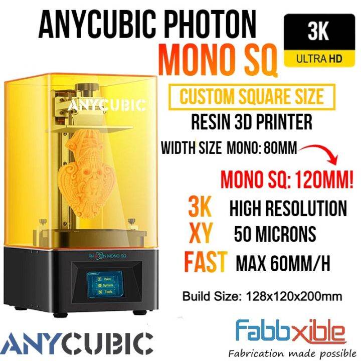 Anycubic Photon Mono SQ 3K Mid Size LCD Resin 3D Printer | Lazada