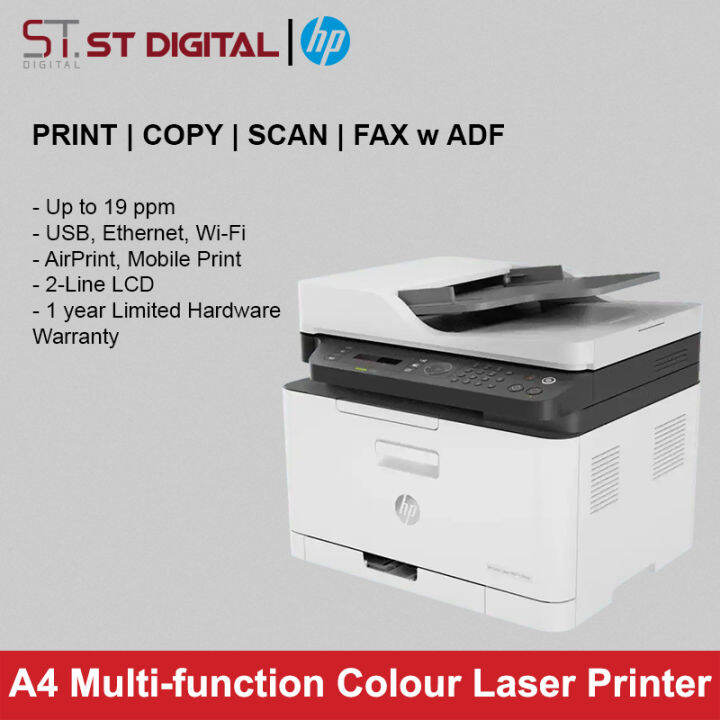 HP Color Laser MFP 179fnw Wireless All in One Laser Printer with Mobile ...