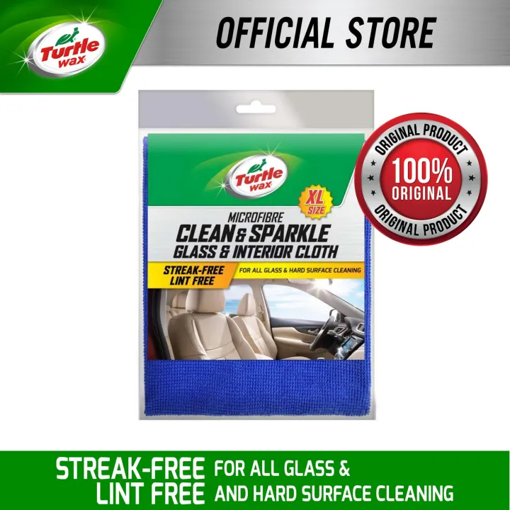 Turtle Wax Microfiber Clean & Sparkle Glass & Interior Cloth TWA110 | Lazada PH