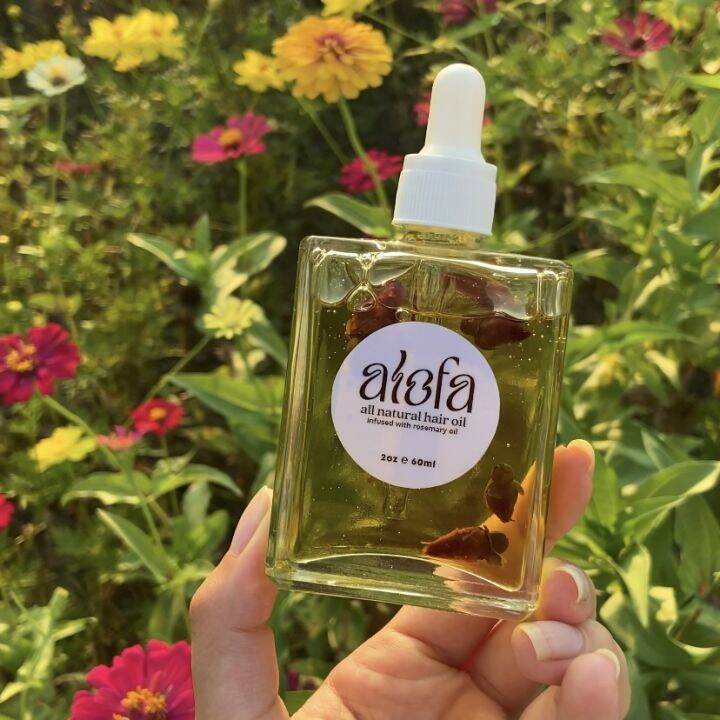 Alofa Haircare 60ml Natural Hair Growth Oil (Infused w Rosemary Oil ...