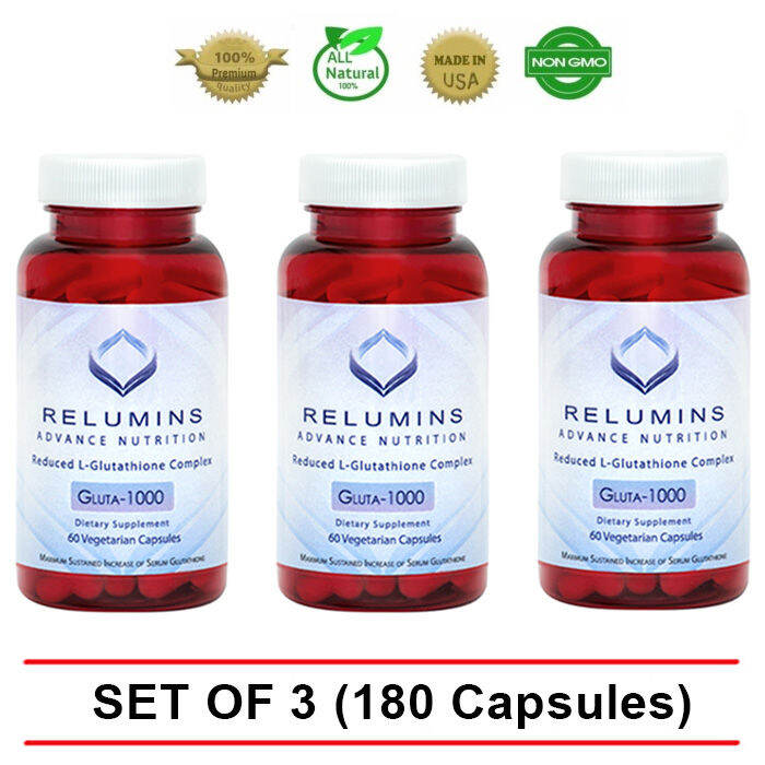 SET OF 3 Relumins Advance Glutathione Whitening and Anti-Aging Gluta ...