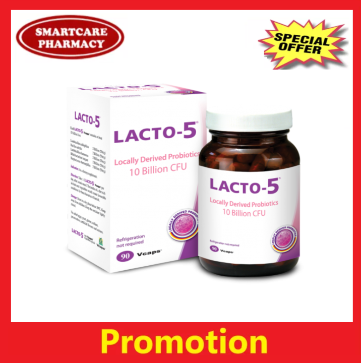 LACTO-5 PROBIOTICS 10 BILLION CFU (90s)- | Lazada