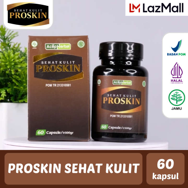 PROSKIN Kapsul Binahong Obat Gatal Kulit Jamur Panu Hapuran Kadas Kurap ...