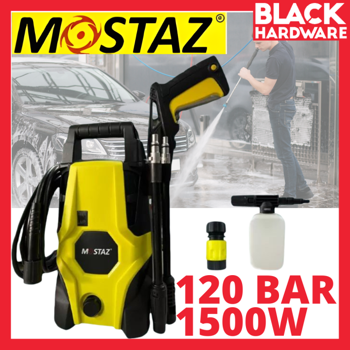 BLACK HARDWARE MOSTAZ Gun Water Jet Car Wash Pump High Pressure Mesin ...