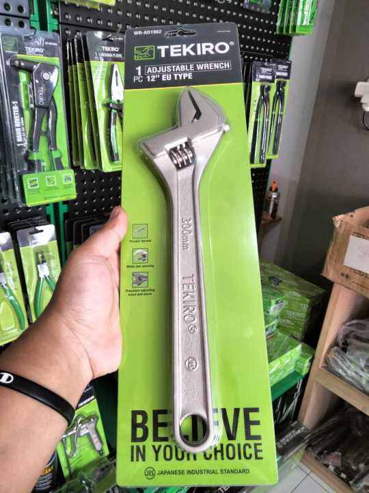 KUNCI INGGRIS TEKIRO 12" KUNCI ADJUSTABLE WRENCH TEKIRO 12 INCHI ...
