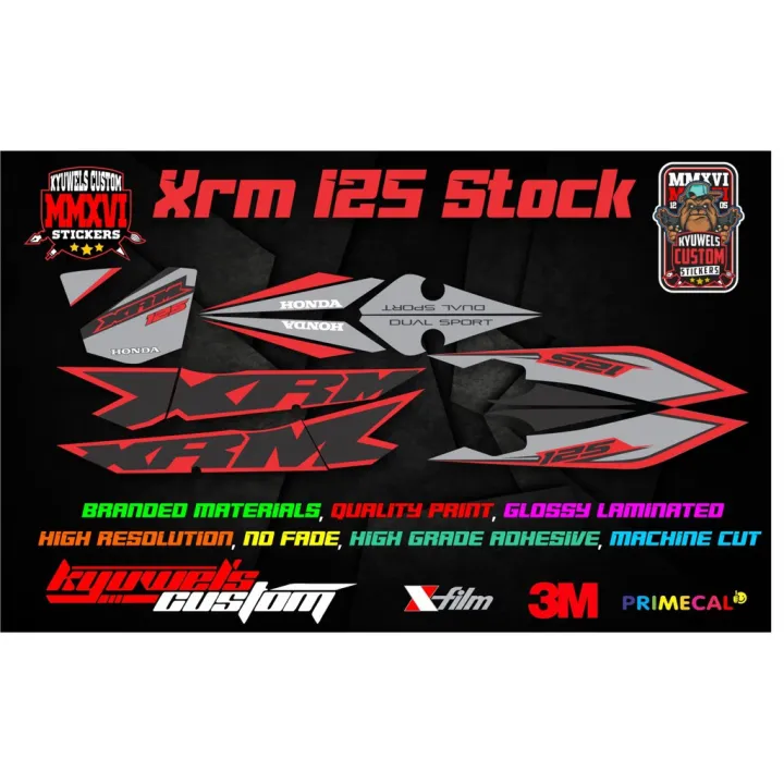 XRM 125 stock DECALS sticker | Lazada PH