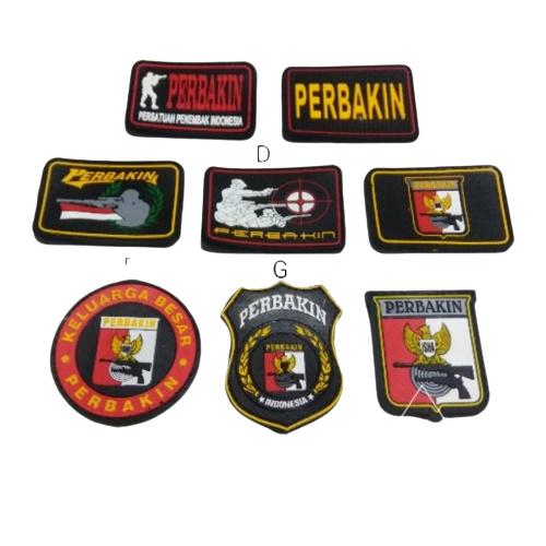 Logo perbakin Patch ruber perbakin / Logo tempelan perbakin / logo ...