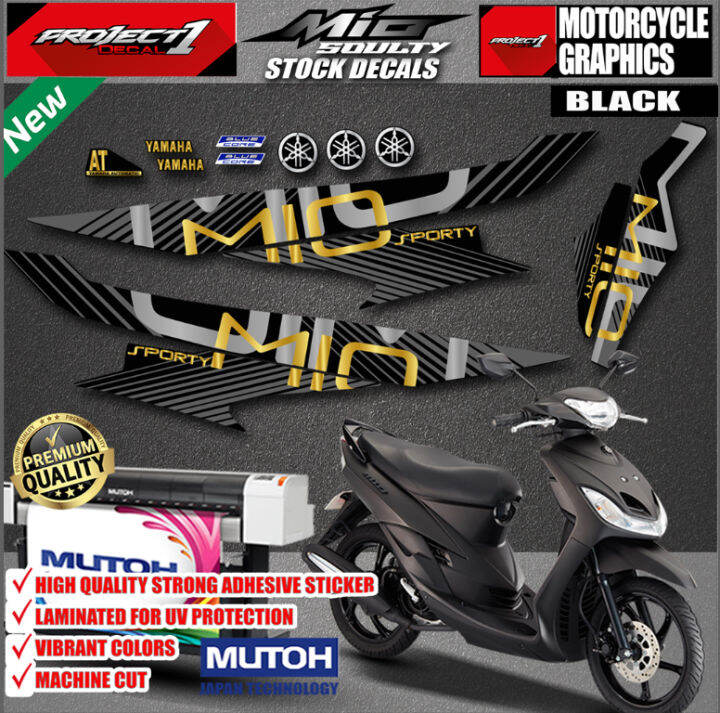 YAMAHA MIO SOULTY 2021 STOCK DECALS - LAMINATED STICKER - | Lazada PH