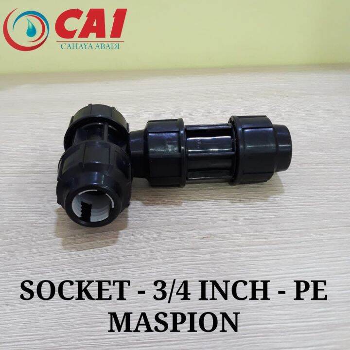FITTING PIPA - PENYAMBUNG PIPA - SOCKET - 3/4 INCH - PE - MASPION | Lazada Indonesia