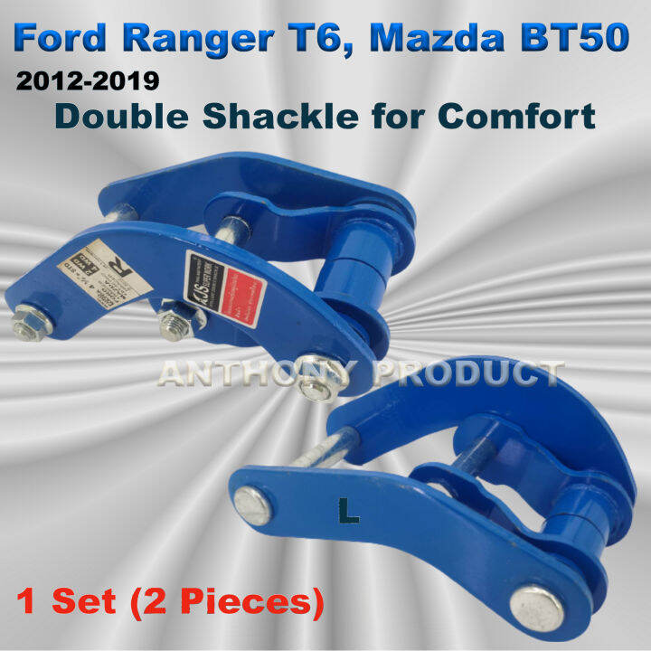 Ford Ranger T6, Mazda BT50 Double Shackle 4x4 G shackles Comfort ...