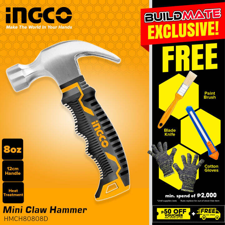 INGCO | WADFOW Mini Claw Hammer 8oz [SOLD PER PIECE] Unique Design ...
