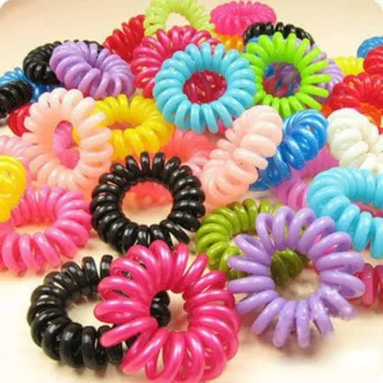 Kuncir rambut spiral warna isi 10 pcs | Lazada Indonesia