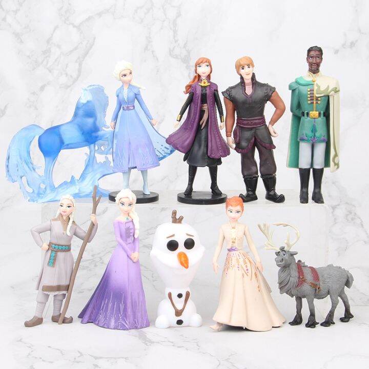 New Disney Frozen 2 Snow Queen Elsa Anna PVC Action Figure Olaf ...