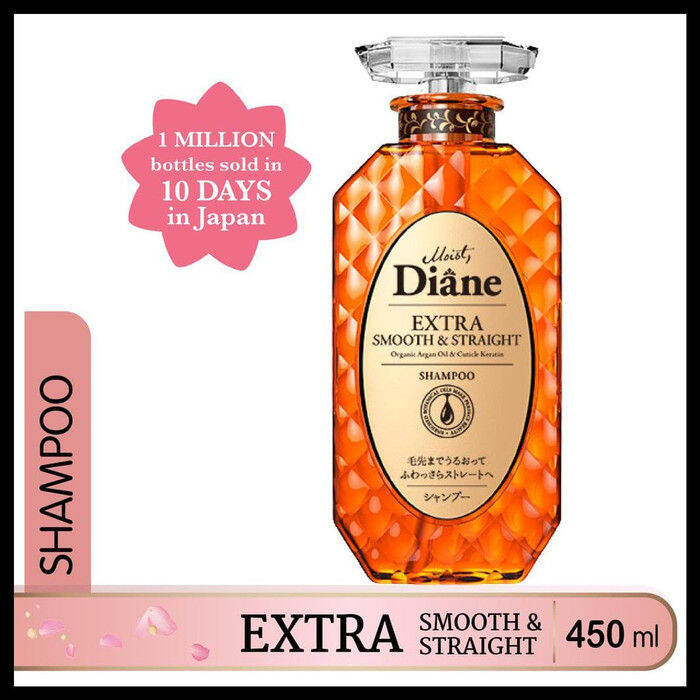 MOIST DIANE EXTRA SMOOTH N STRAIGHT SHAMPOO 450ML JAPAN | Lazada Indonesia