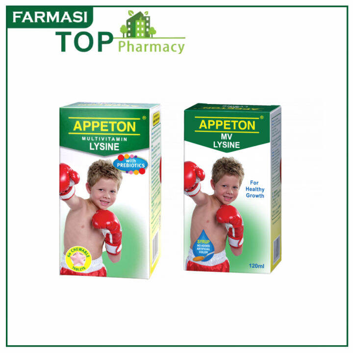 APPETON MULTIVITAMIN LYSINE (TABLETS/SYRUP) | Lazada