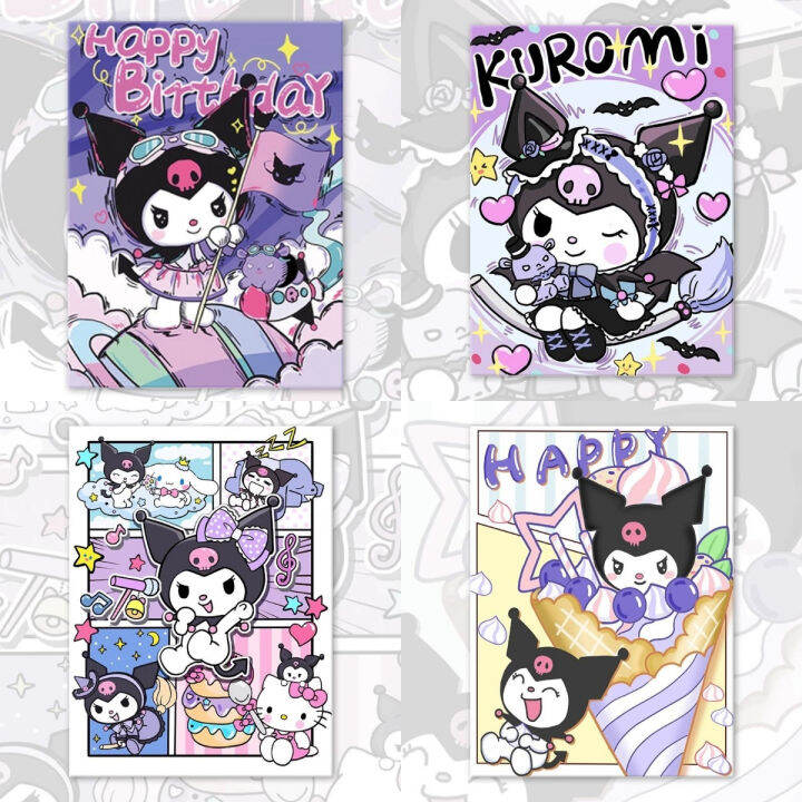 ORFON/20×30 with frame/paint by number/Sanrio/Kuromi/diy painting by ...