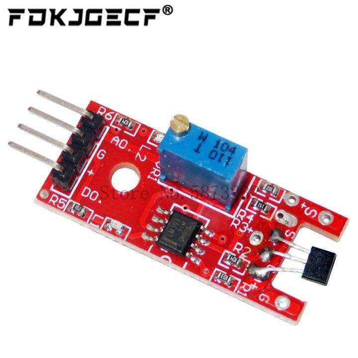 4pin KY-024 Linear Magnetic Hall Switches Speed Counting Sensor Module ...