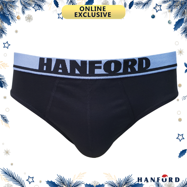 Hanford Men Regular Cotton Briefs OG Linus - Black (1PC/Single Pack) S ...
