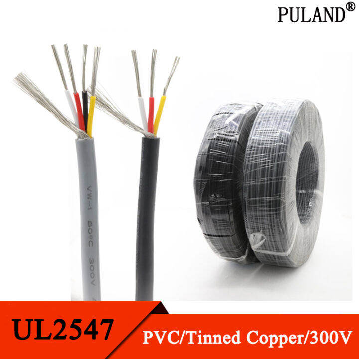 UL2547 Shielded Wire 30 28 26 24 22 20 18 AWG Channel Audio 2 3 4 5 6 7 8 Cores Headphone ...