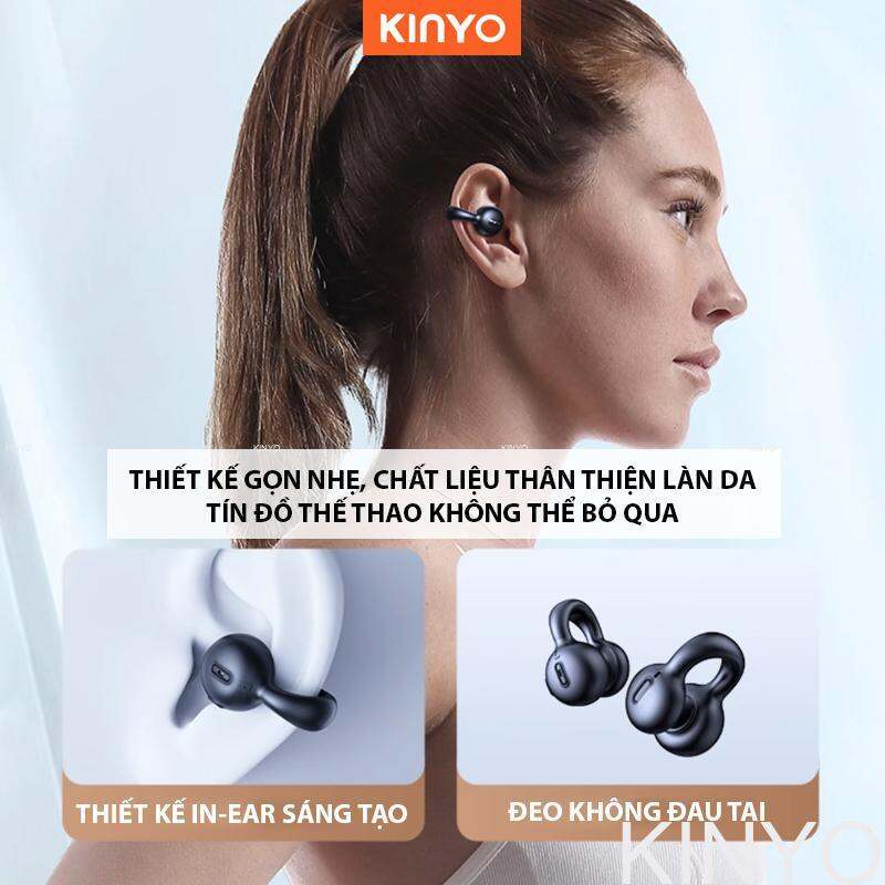 Tai Nghe Không Dây Bluetooth KINYO I20, Kẹp Mang Tai Thoải Mái, Cho Văn Phòng, Nghe Nhạc | Lazada.vn