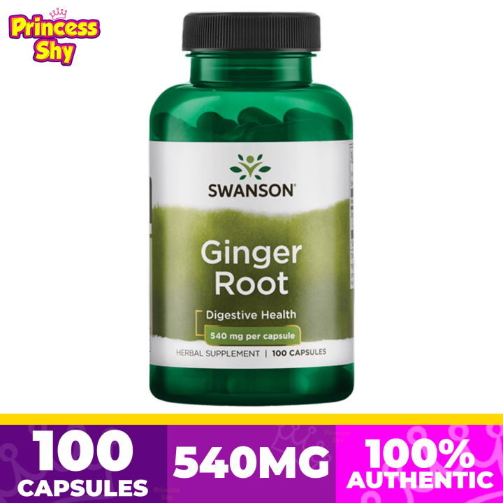 Swanson Ginger Root Digestive Health 540mg 100 capsules | Lazada PH