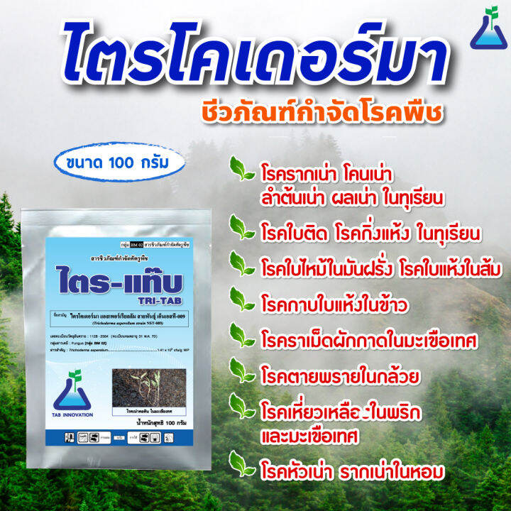ไตร-แท๊บ ขนาด 100 กรัม ไตรโคเดอร์มา แอสเพอร์เรียลลั่ม ชีวภัณฑ์กำจัดโรค ...