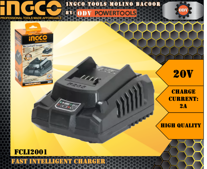 INGCO Fast Intelligent Charger FCLI2001 - ODV POWERTOOLS | Lazada PH