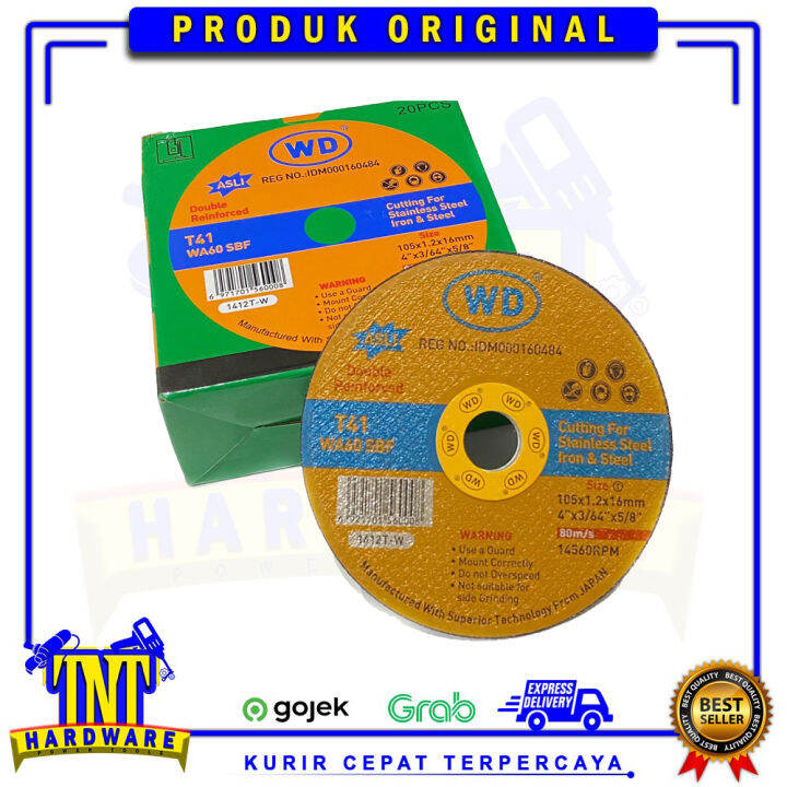 WD BATU POTONG BESI GERINDA SLEPAN 4" 4 X 1.2 ISI 20 | Lazada Indonesia