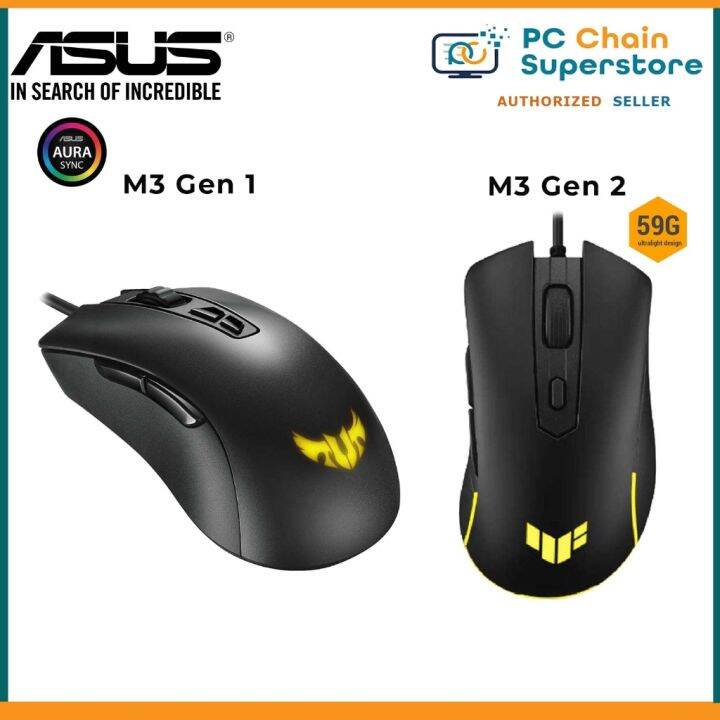 【GOD】 ASUS TUF Gaming M3 / M3 GEN 2 II Ergonomic wired RGB gaming mouse ...