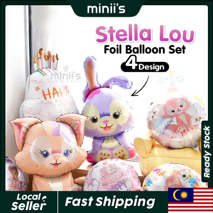 MINIIS PARTY Stella Lou Birthday Decoration Stella Lou Birthday Foil ...
