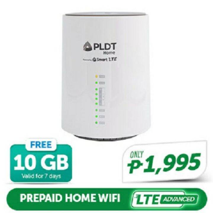 PLDT Prepaid Home Wifi LTE-A (Greenpacket-D2K) with FREE 10GB | Lazada PH