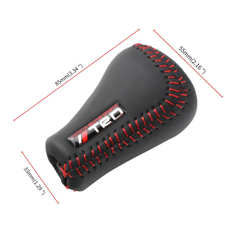 PU Leather TRD Gear Shift Knob for TOYOTA TRD 5 Speed Gear Shift Lever ...