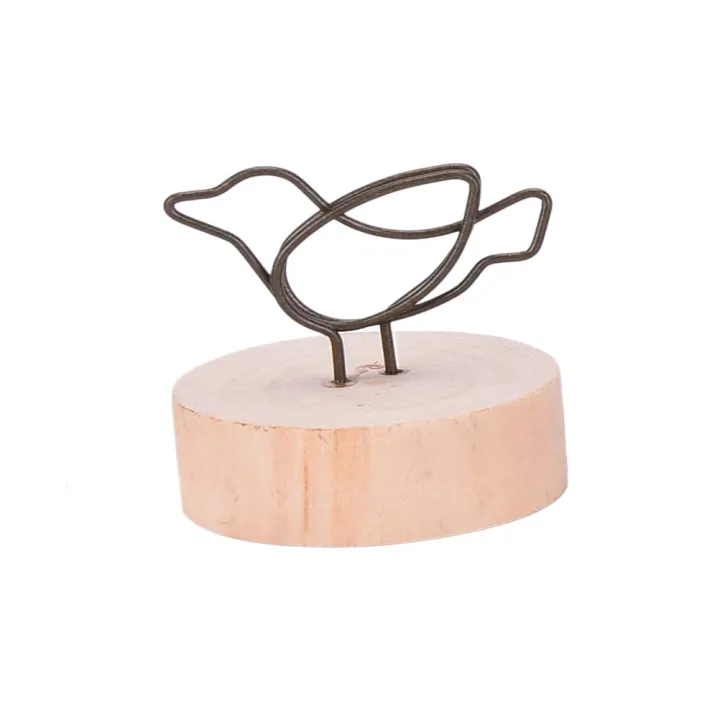 [Ready 1218] Wood Memo Pincer Clips Paper Photo Clip Holder Wooden ...