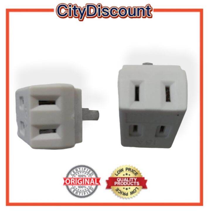 weisdu trhrt ♒COD Octopus Adapter Triple Tap to Flat Pin Socket Plug ...