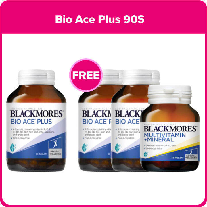 Ready-made inventory Blackmores Bio Ace Plus 90's (EXP: DEC-2024) | Lazada