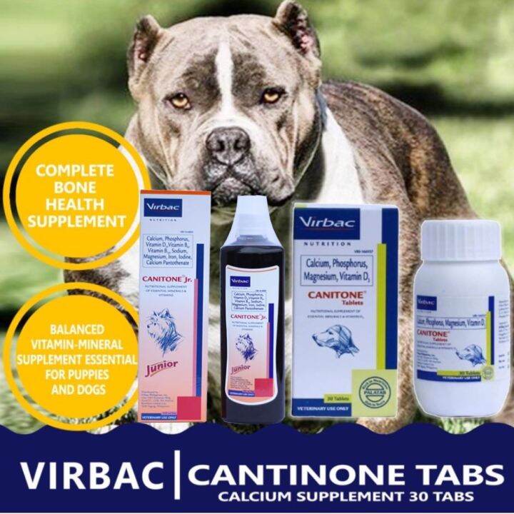 Virbac Canitone Jr. and Tablet Nutritional Supplement of Essential ...