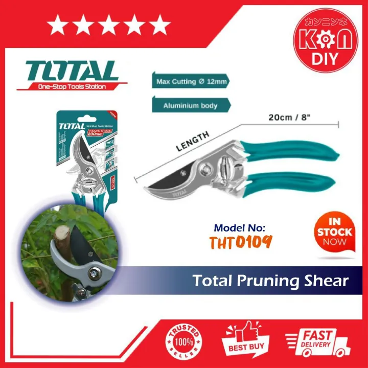 KNN-DIY TOTAL THT0109 Pruning shear / PRUNING GARDEN HAND SHEAR | Lazada