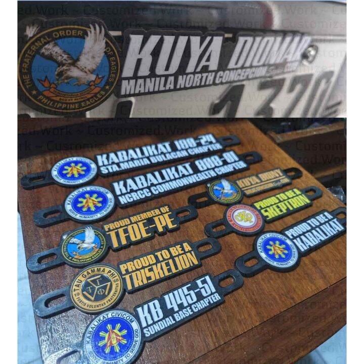 Customized Car Plate Number Emblem Badge | Lazada PH
