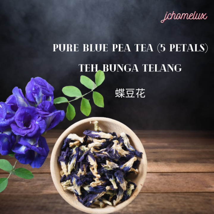 Pure Blue Pea Tea / Teh Bunga Telang ( 蝶豆花茶） | Lazada