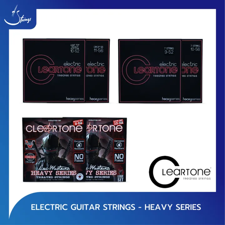 สายกีตาร์ไฟฟ้า Cleartone Electric Guitar 6&7 Strings Heavy Series ...