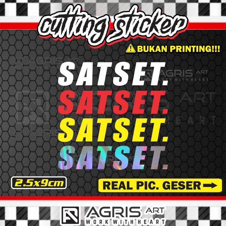 cutting sticker stiker satset viral | Lazada Indonesia