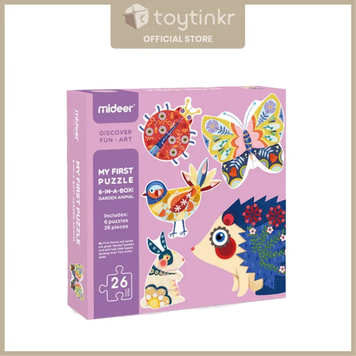 Mideer My First Puzzle GARDEN ANIMAL by Toytinkra3p | Lazada PH
