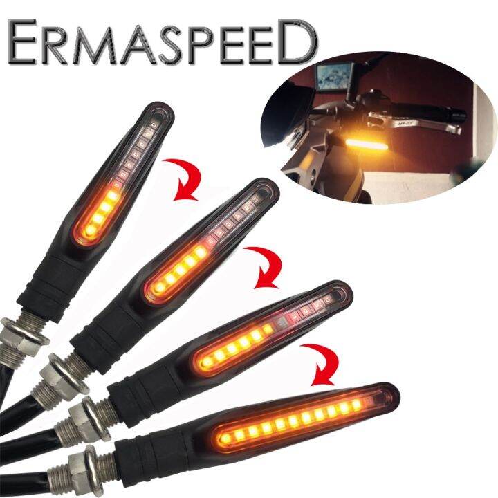 Motorcycle Universal Led Directional Indicators Lighting Waterproof ...
